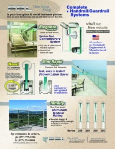 Standard Glass Railing, Components, and Hardware